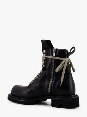 Rick Owens Leather Lace-up Boots - Black