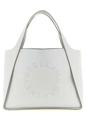 Stella McCartney Logo Tote Shopping Bag - Gray