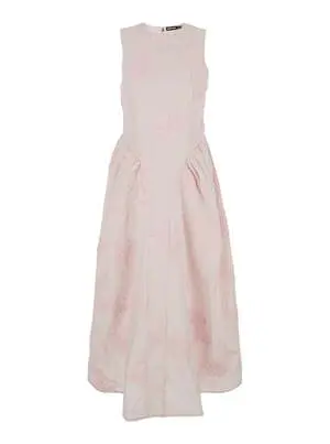 ROTATE BY BIRGER CHRISTENSEN Sleeveless Embroidered Stretch Tech Fabric Dress - Multicolor