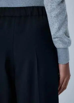 Marni High-waisted Wide-leg Wool Tailored Pants