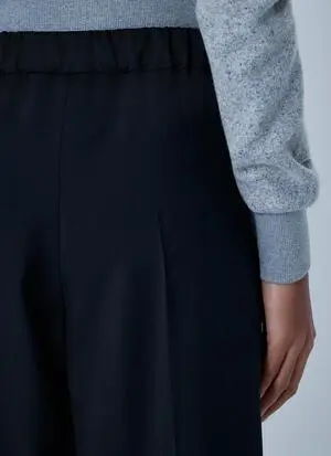 Marni High-waisted Wide-leg Wool Tailored Pants