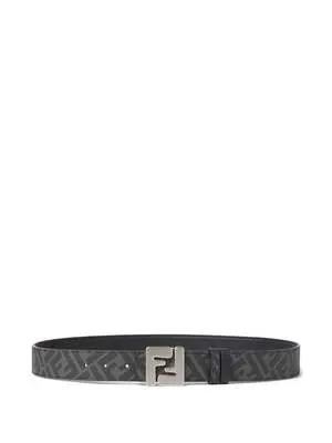 Fendi Reversible Square Ff Belt - Black