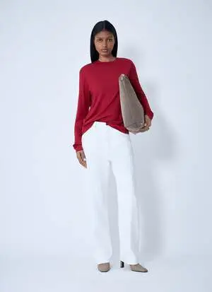 TOTEME Twisted Seam Wide-leg Jeans - Multicolor