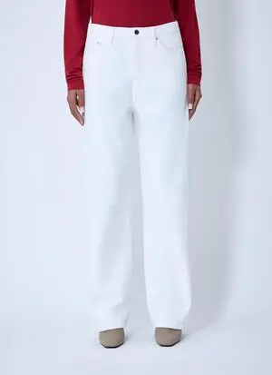 TOTEME Twisted Seam Wide-leg Jeans - Multicolor