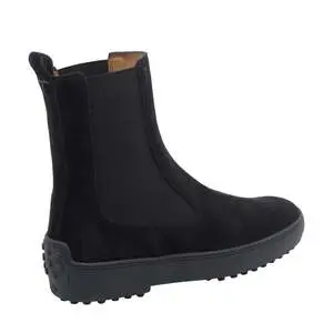 TOD'S Suede Lace-up Ankle Boots With Rubber Sole