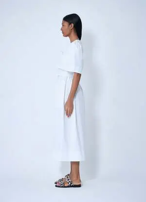 GANNI Tie-strap V-neck Dress