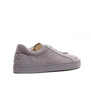 TOD'S Suede Lace-up Sneakers - Gray