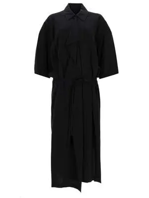 LEMAIRE Asymmetrical Dress - Black