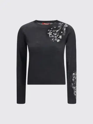 Max Mara Lace Embellished Sweater - Black