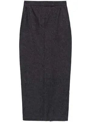 Max Mara Max Mara Cotton Long Skirt Multicolor