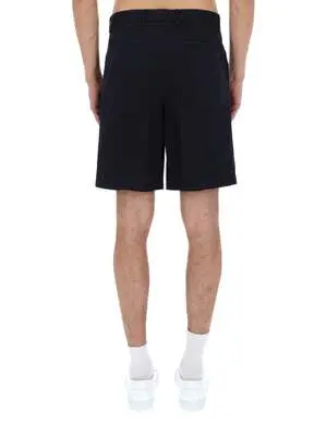 Zegna Cotton And Linen Blend Shorts