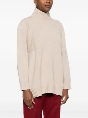 Max Mara Cashmere Turtleneck Sweater - Multicolor