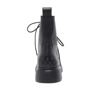 TOD'S Leather Ankle Boots With Oversized Rubber Sole