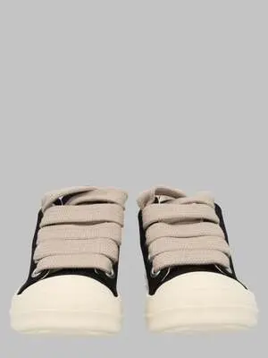 Rick Owens High Top Canvas Sneakers - Black