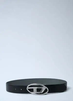 DIESEL® Reversible Leather Belt With Silver-tone Hardware
