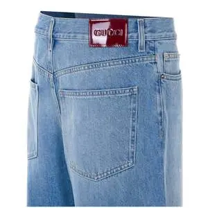 Gucci High-waist Wide Leg Jeans - Blue