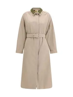 Marni Gabardine Trench Coat With Contrasting Details
