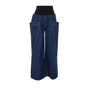Alaïa Denim Sweatpants - Blue