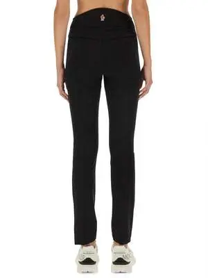 Moncler Slim Fit Logo Pants - Black