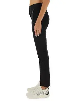 Moncler Slim Fit Logo Pants - Black