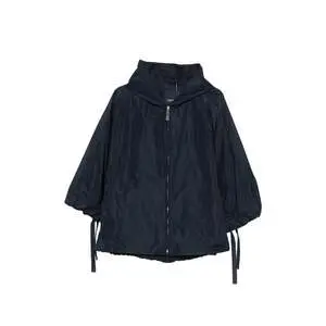 Max Mara Oversized Hooded Jacket With Tie Detail