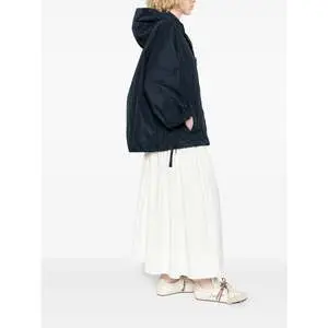 Max Mara Oversized Hooded Jacket With Tie Detail