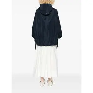 Max Mara Oversized Hooded Jacket With Tie Detail