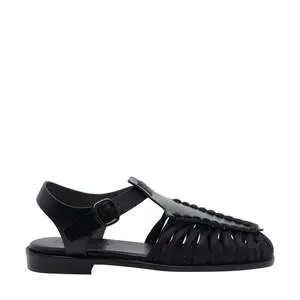 Hereu Alaro Leather Sandals - Black