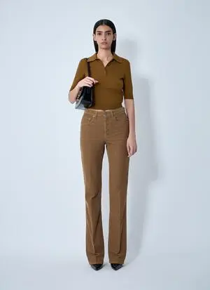 Saint Laurent Clyde Corduroy Pants - Cream
