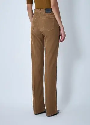 Saint Laurent Clyde Corduroy Pants - Cream