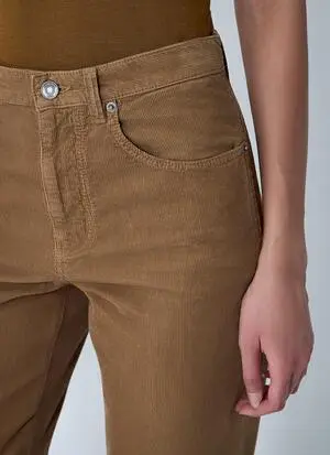 Saint Laurent Clyde Corduroy Pants - Cream