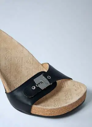 Balenciaga Scholl Heeled Sandals - Black