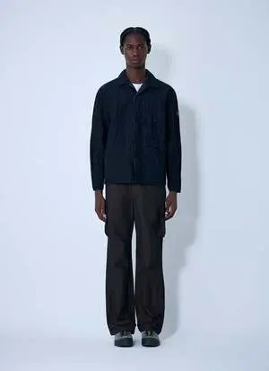 Stone Island Logo Motif Corduroy Shirt