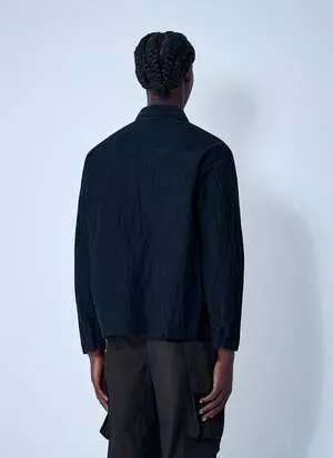 Stone Island Logo Motif Corduroy Shirt