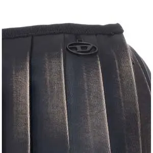 DIESEL® O-saka Mini Shorts With Frills And Inner Shorts - Black