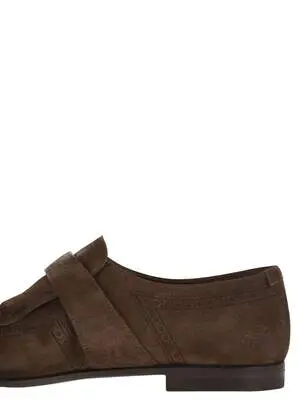Church's Shanghai Suede Monk Strap With Fringe Detail