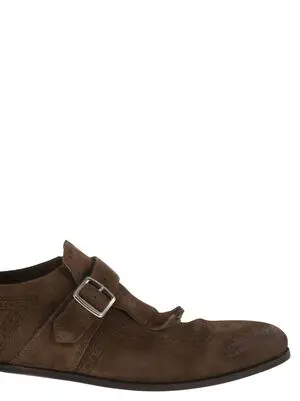 Church's Shanghai Suede Monk Strap With Fringe Detail - Brown