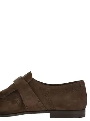 Church's Shanghai Suede Monk Strap With Fringe Detail - Brown