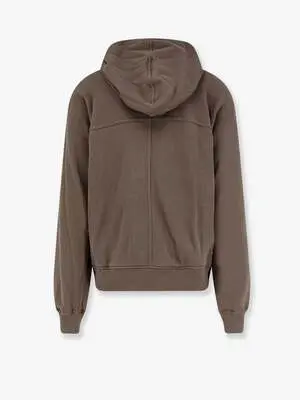 Rick Owens Organic Cotton Zip-up Hoodie - Gray