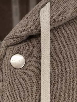 Rick Owens Organic Cotton Zip-up Hoodie - Gray