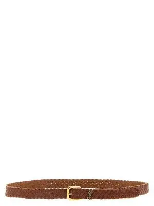 Saint Laurent Tiny Cassandre Belt - Brown