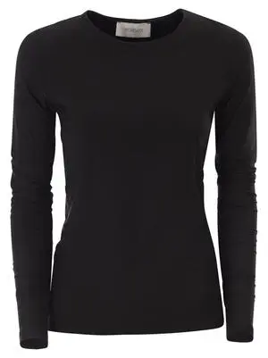 Sportmax Long-sleeved Jersey T-shirt