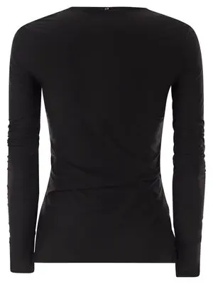 Sportmax Long-sleeved Jersey T-shirt