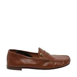 Versace Leather Loafers - Brown