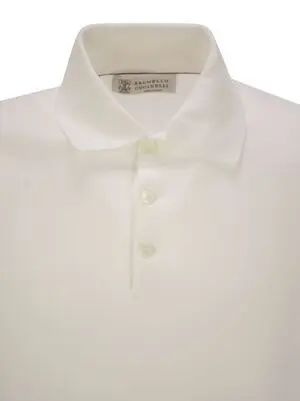 Brunello Cucinelli Lightweight Cotton Knit Polo Shirt