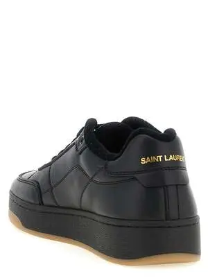 Saint Laurent Sl/61 Leather Sneakers - Black
