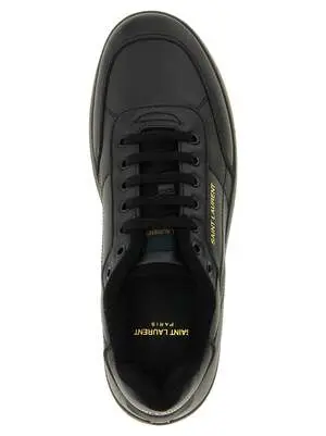 Saint Laurent Sl/61 Leather Sneakers - Black