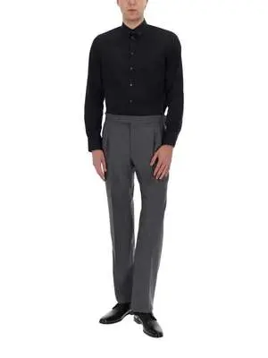 Dolce & Gabbana Wool Canvas Tailored Trousers - Gray