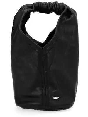 Our Legacy Fofinho Drip Bag" In Bull Leather - Black