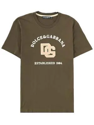 Dolce & Gabbana T-shirt With Logo - Brown